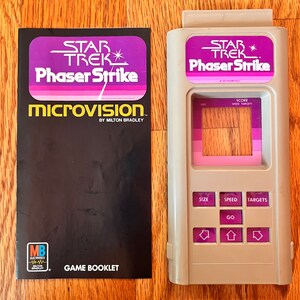 1979 Microvision by Milton Bradley Star Trek Phaser Strike Wo Box ...