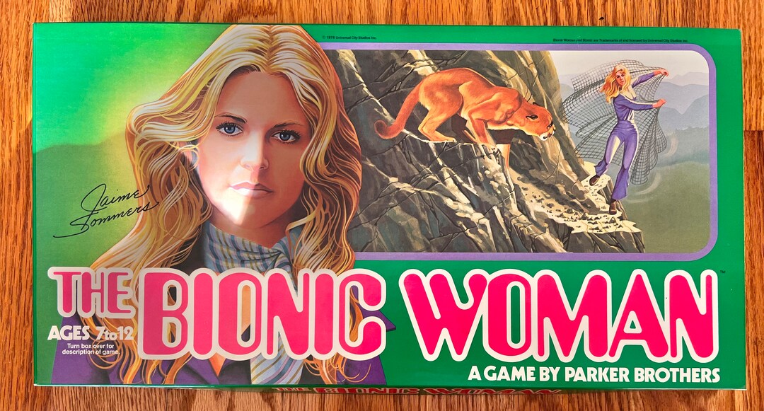 Vintage 1976 the Bionic Woman Board Game Parker Brothers - Etsy