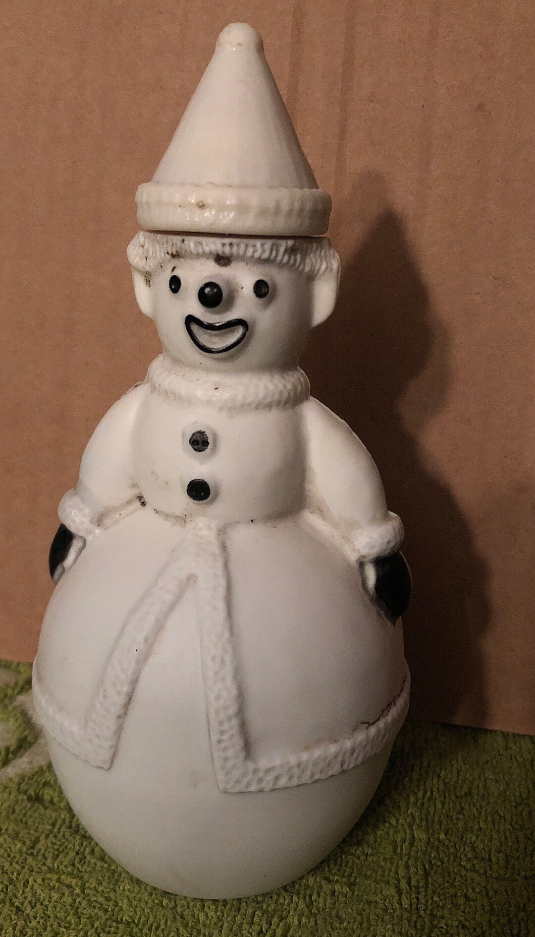 Vintage Antique RARE Roly-poly 12 Fl Oz Bubble Bath Soap Bottle White ...