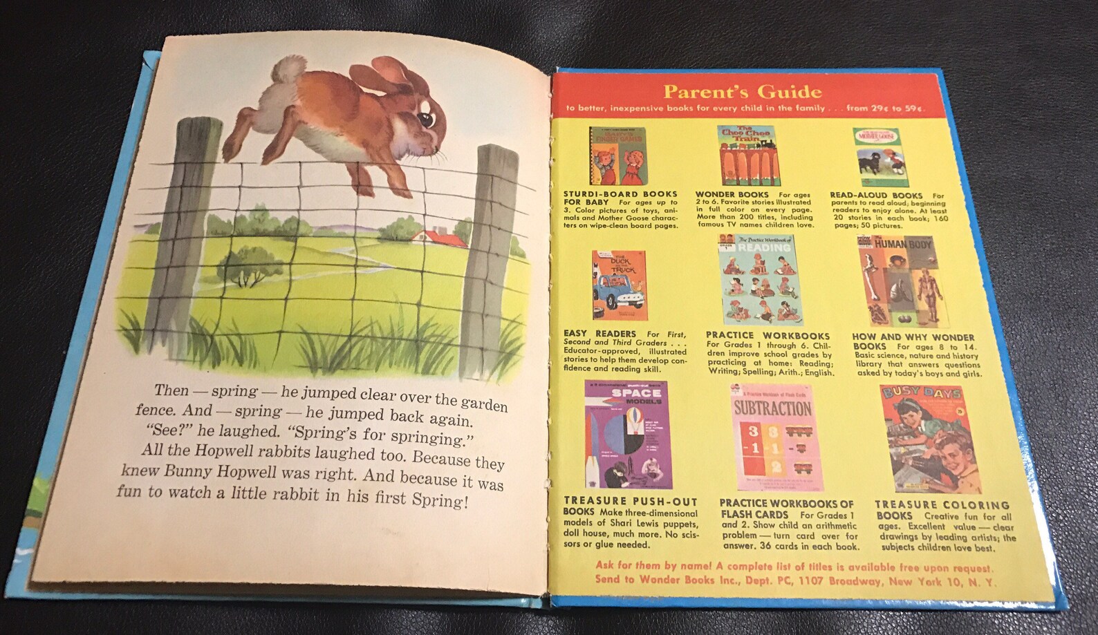 So This is Spring Vintage Wonder Books 844 Bunny Rabbit | Etsy