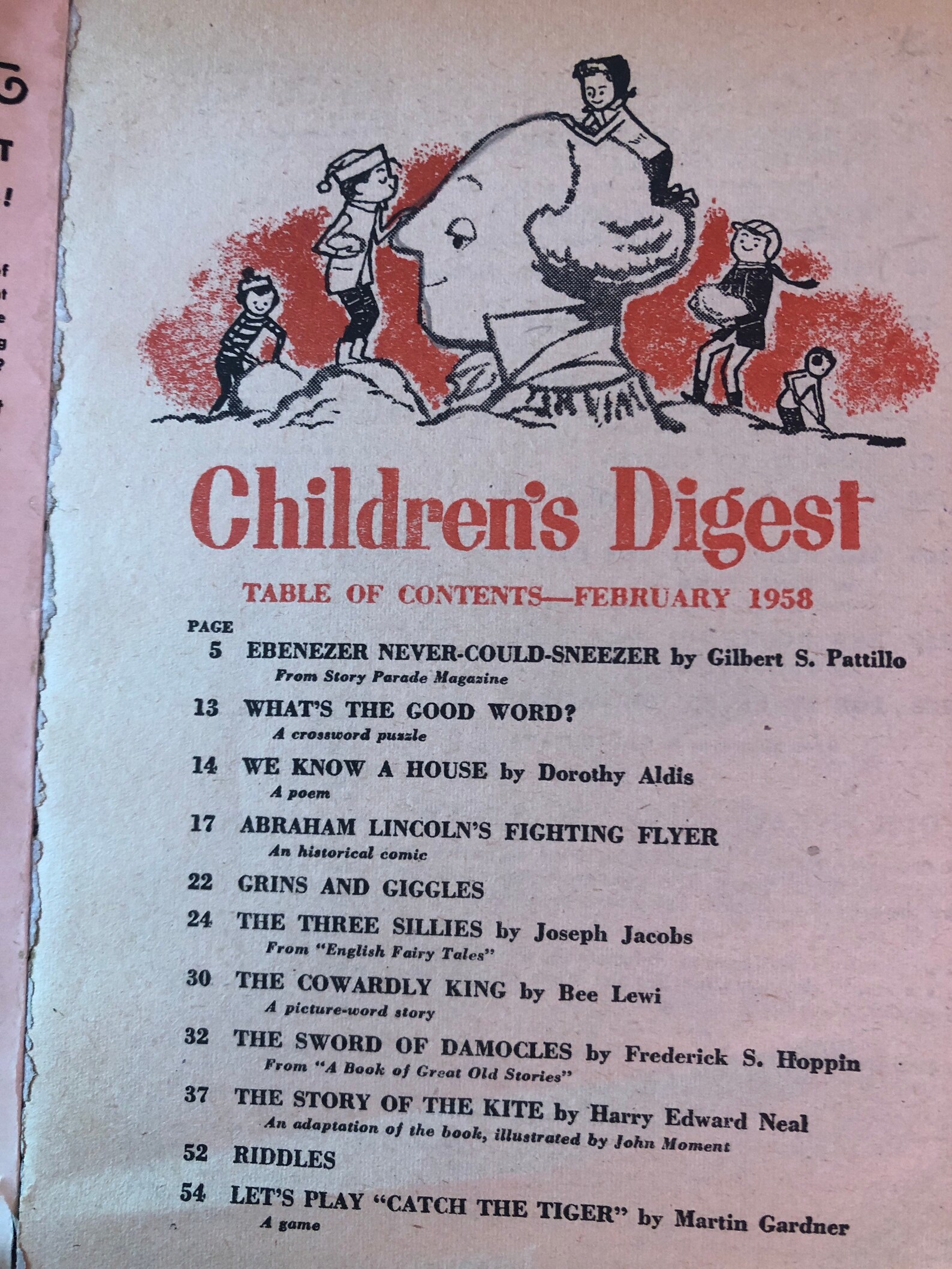 Lot of 4 Childrens Digest Magazines 1958 Jan Feb March April | Etsy