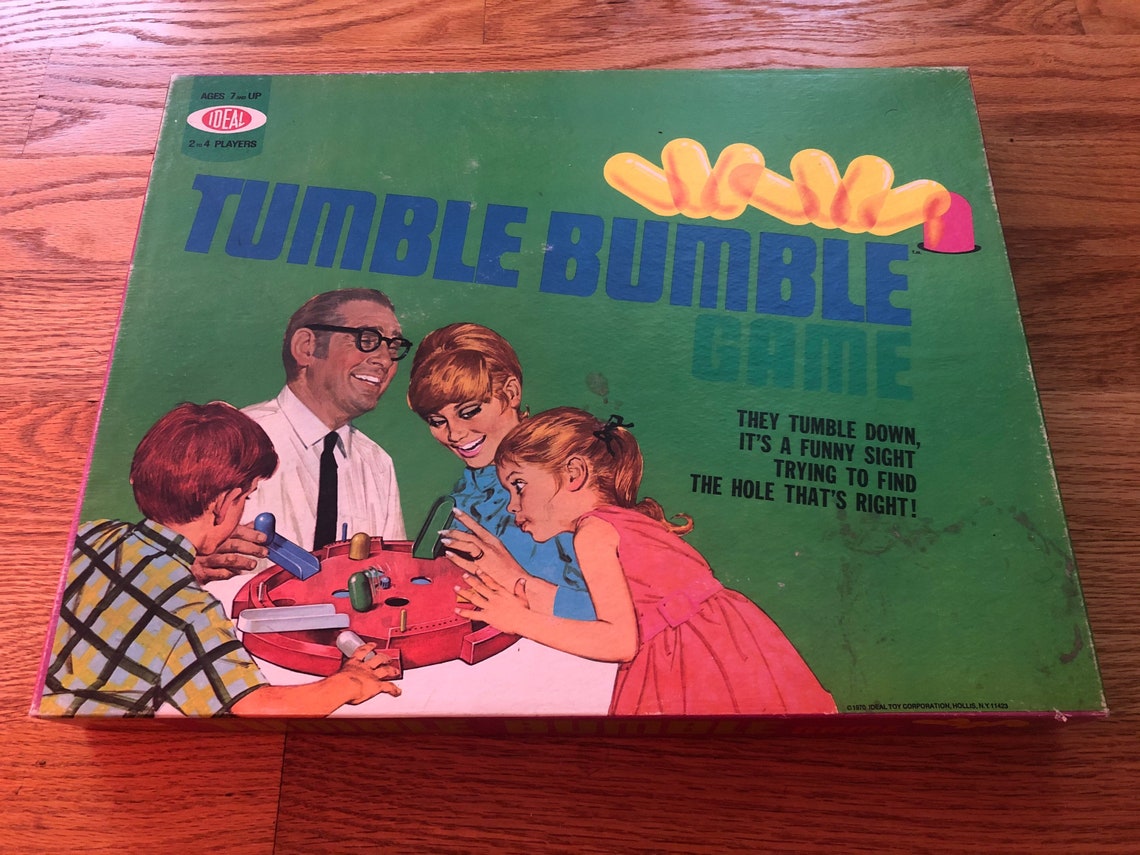 Vintage 1970 Ideal Toy Tumble Bumble Boardgame board game | Etsy
