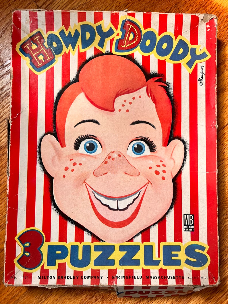 Howdy Doody: 3 Puzzles Milton Bradley Kagran Complete - Etsy