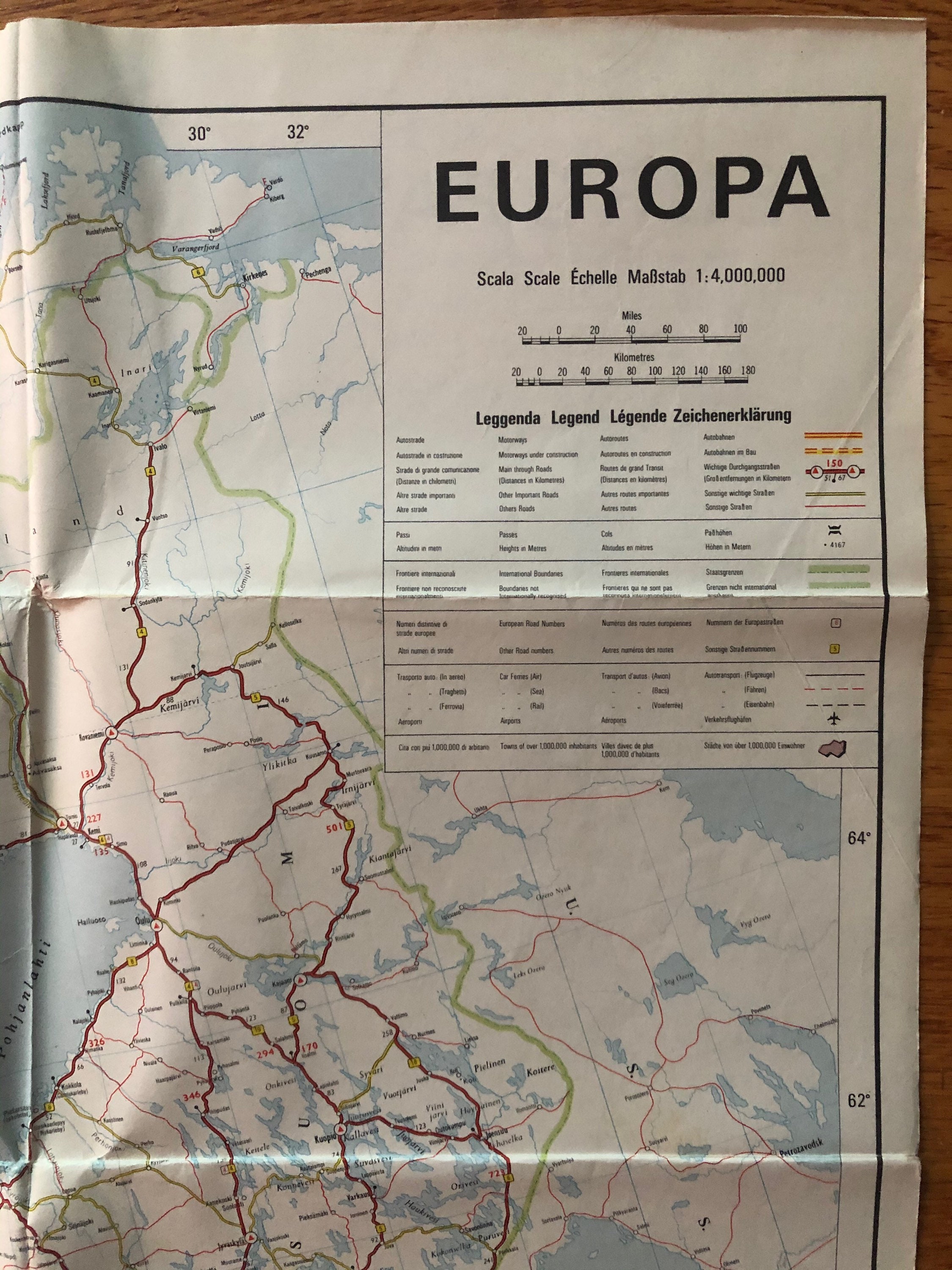 1967 vintage BP map of Europe Kemwel brochure guide | Etsy