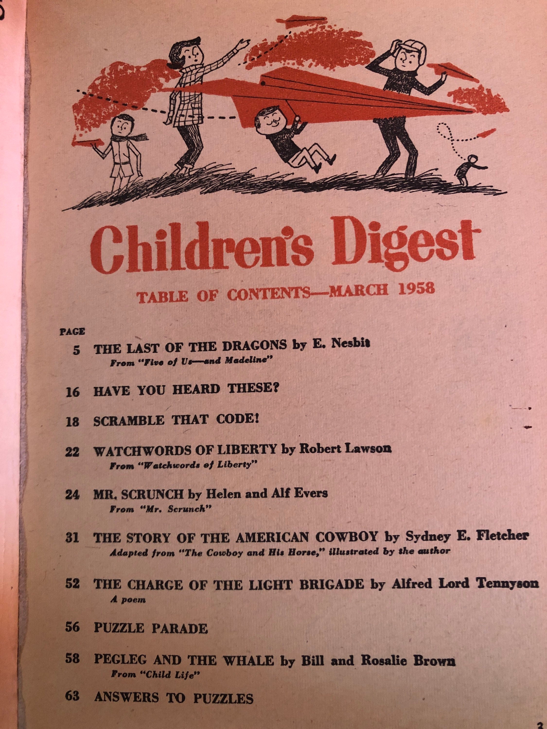 Lot of 4 Childrens Digest Magazines 1958 Jan Feb March April | Etsy