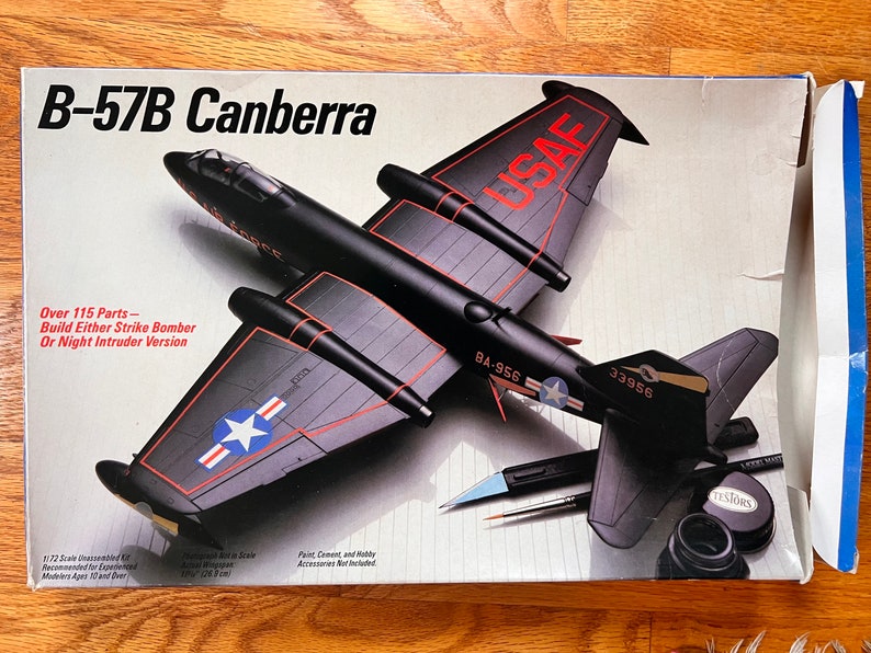 B-57B Canberra Testors Model Airplane - Etsy