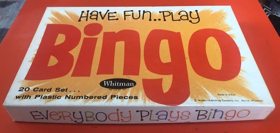 Vintage 1969 Whitman Have Fun Play Bingo Board Game - Etsy