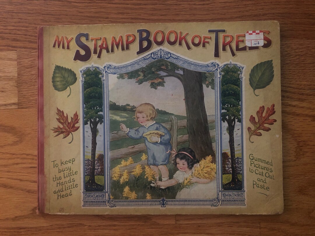 My Stamp Book of Trees 1930 Cut & Paste Book - Etsy