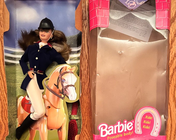 1997 Barbie Horse Riding Poseable Doll - Etsy
