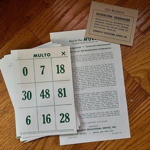 Vintage Multo Arithmetic Game No. 2221 Kenworthy - Etsy