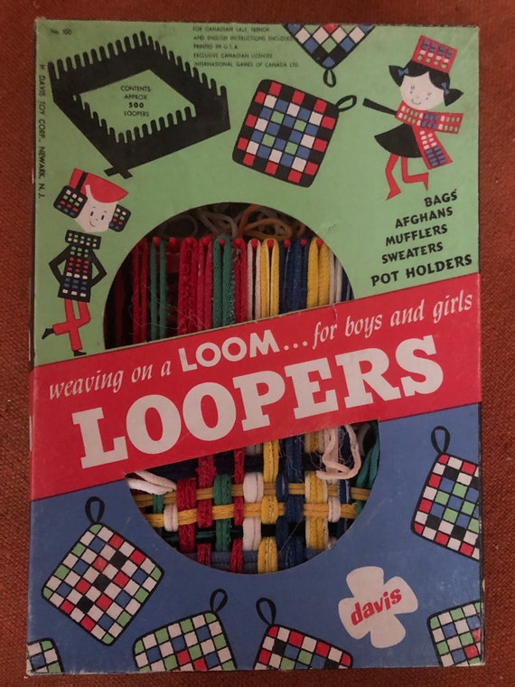 Vintage 1960s Weaving on a Loom Boyd Girls Kids Loopers Davis | Etsy