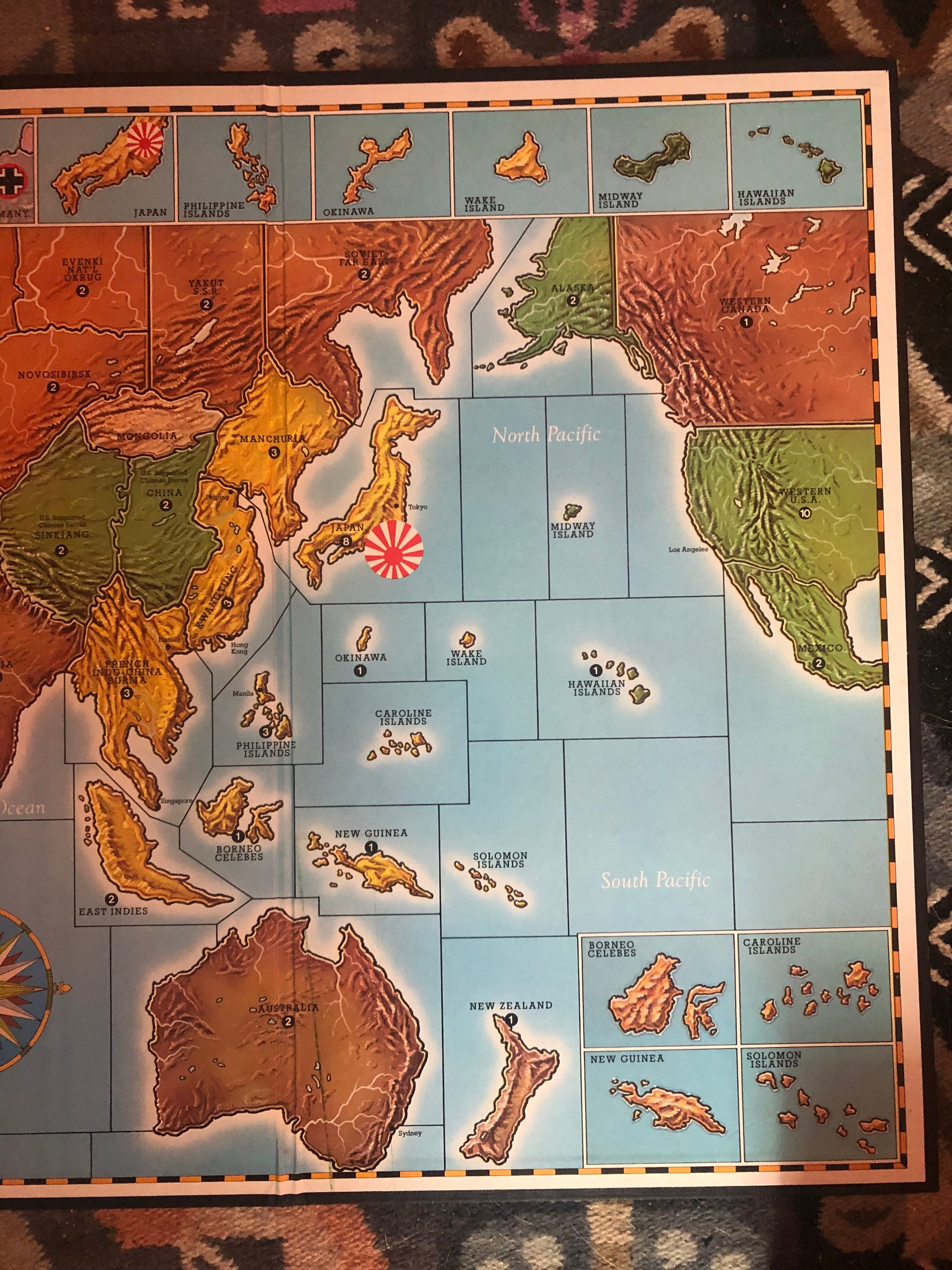 Vintage 1987 Axis and Allies Milton Bradley war game board | Etsy