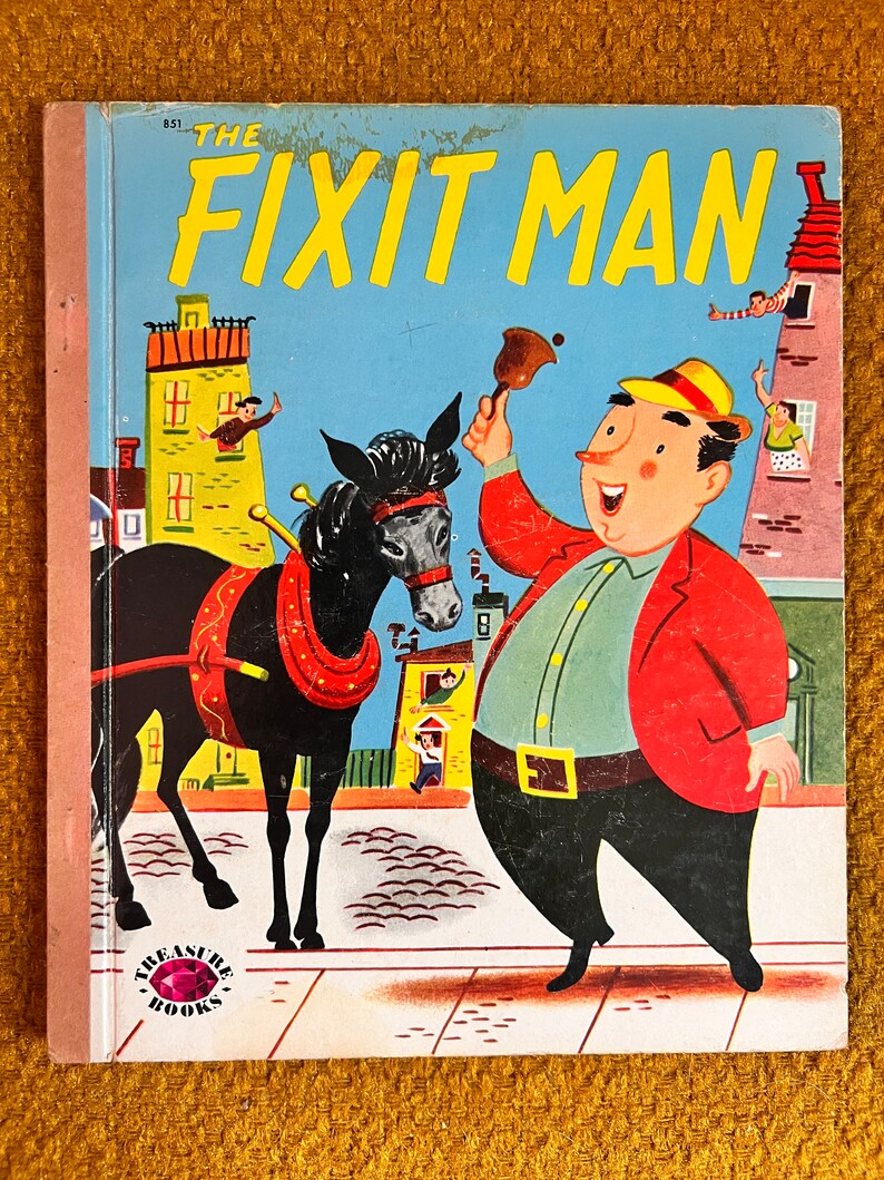 Vintage the Fix It Man Treasure Book for Children 1952 - Etsy