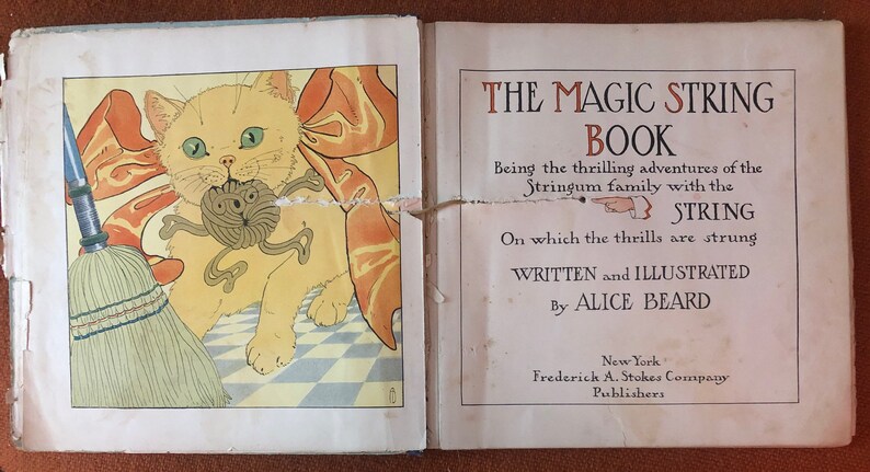 1916 the Magic String Book Alice Beard Frederick Stokes - Etsy
