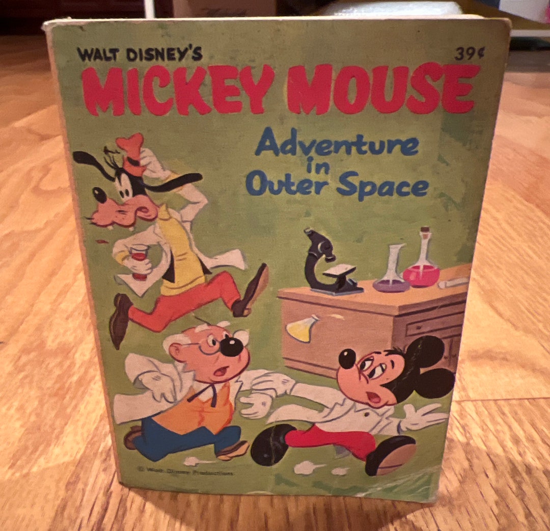 1968 Mickey Mouse Adventures in Outer Space Book - Etsy