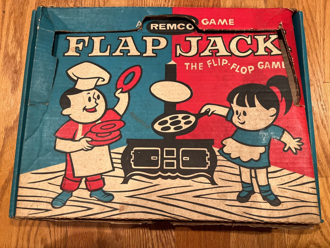Vintage 1960 Remco Flap Jack Flip Flop Game Pancake Board Game - Etsy