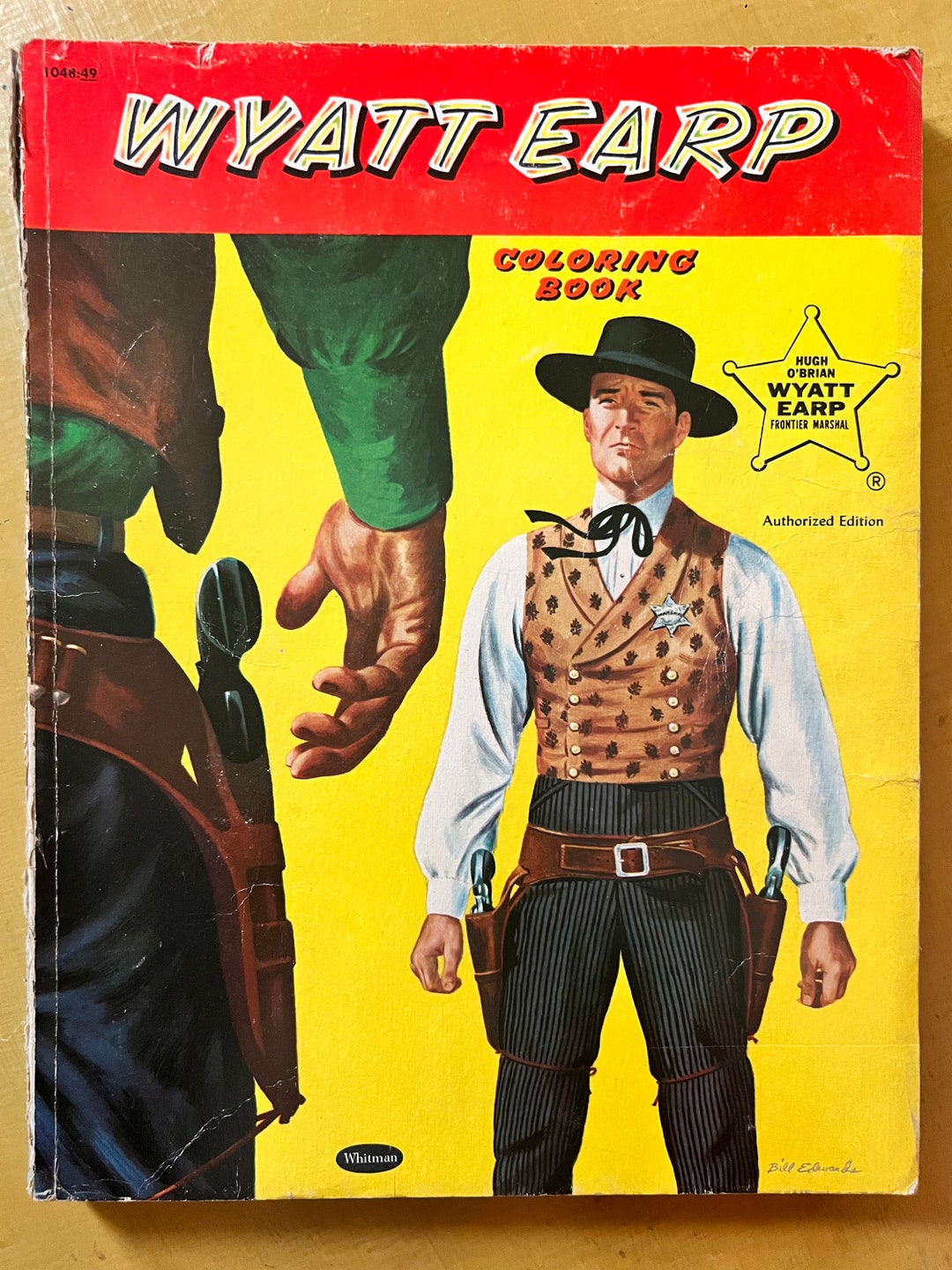1958 Wyatt Earp Coloring Book Whitman - Etsy