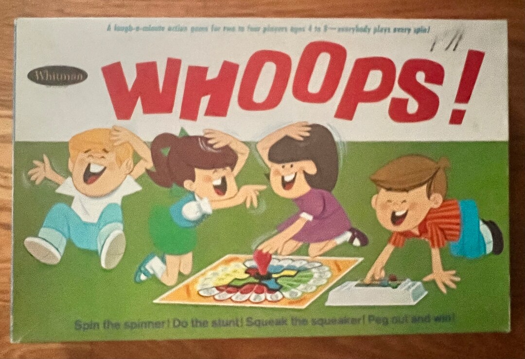 1968 Whoops Board Game Whitman - Etsy