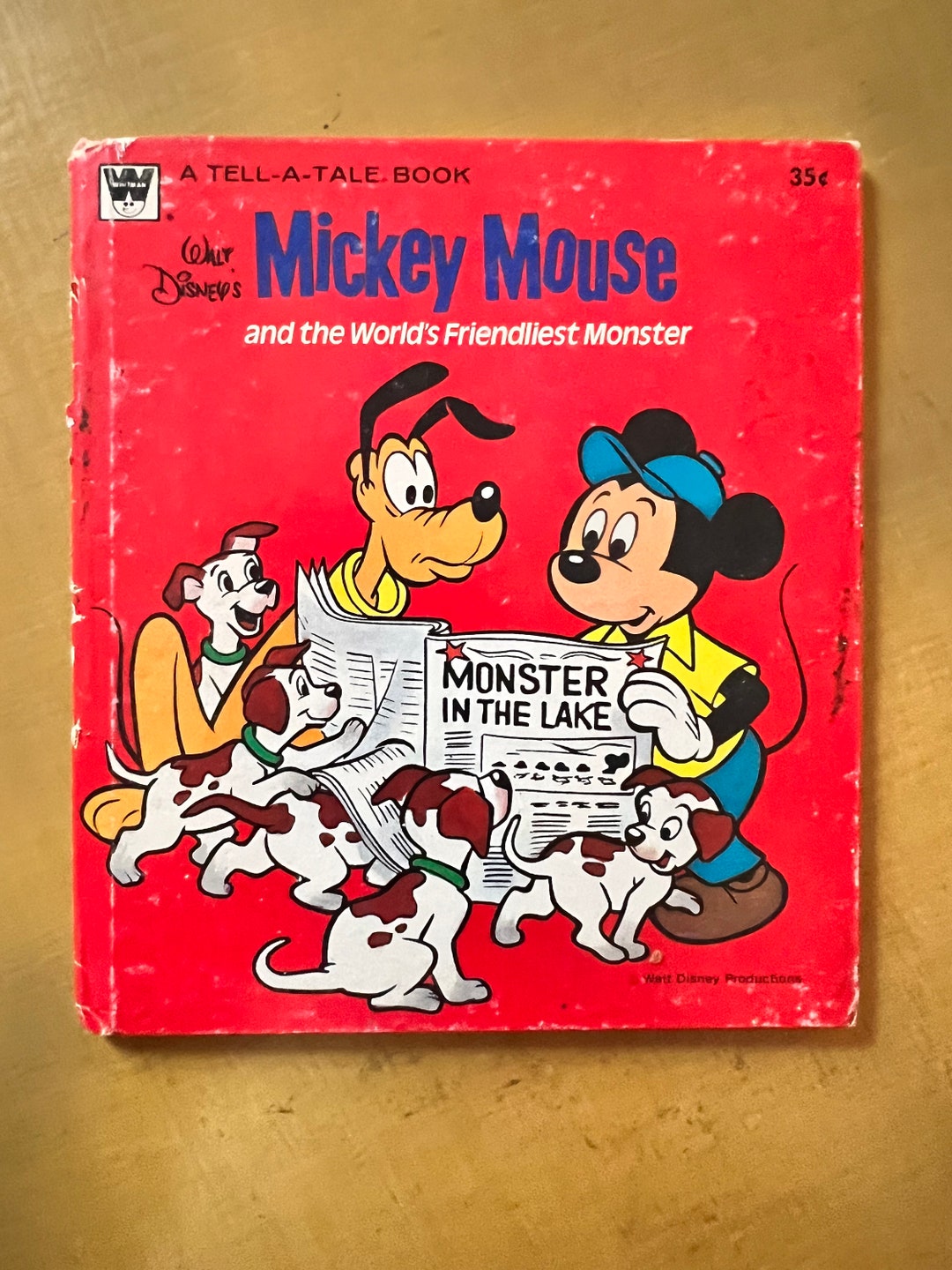 1976 Mickey Mouse and the Worlds Friendliest Monster Tell a Tale Books ...