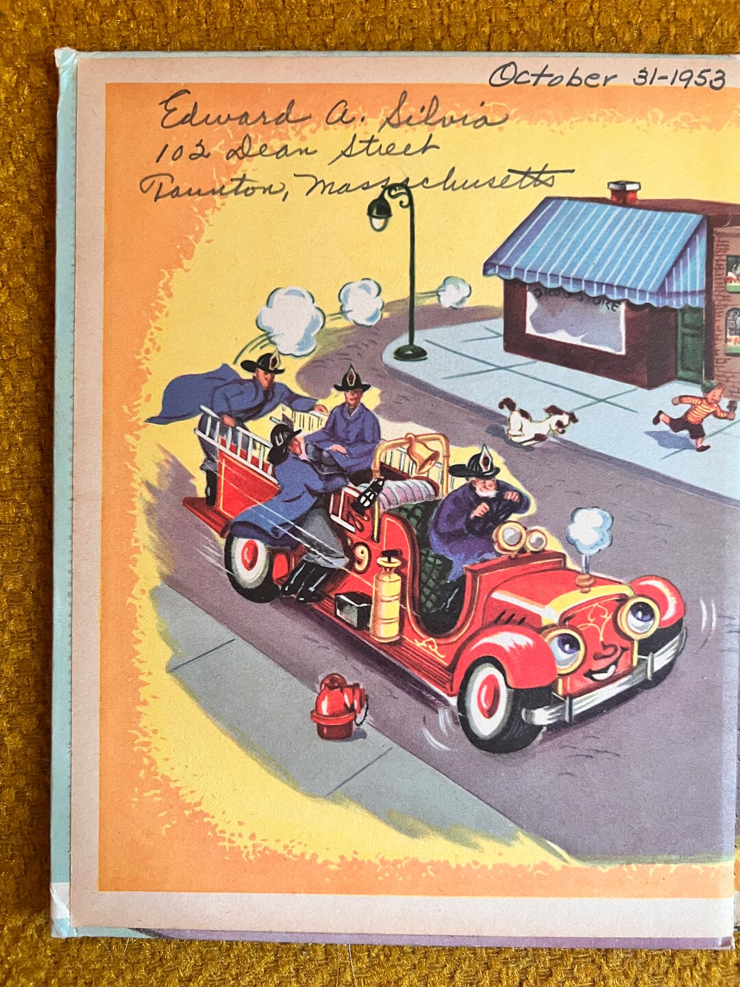 1951 Number 9 the Little Fire Engine Wallace Wadsworth Elf Book - Etsy