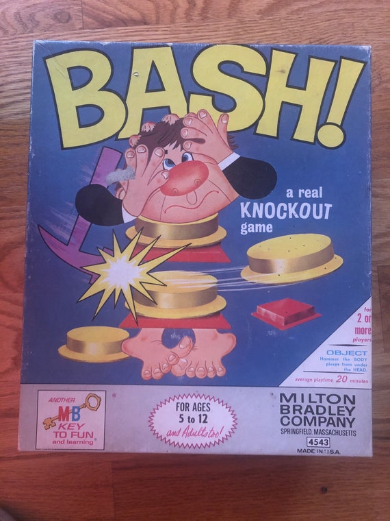 Vintage 1965 Bash Milton Bradley Board Game | Etsy