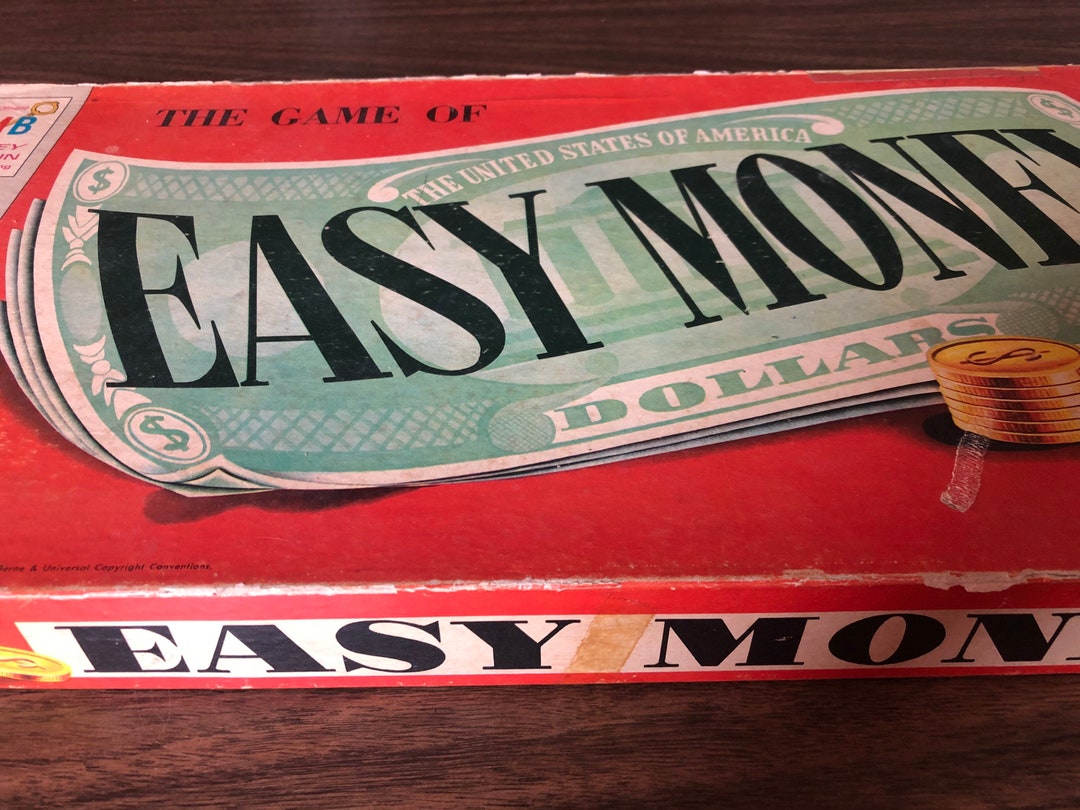 Vintage 1956 Milton Bradley Easy Money Board Game - Etsy