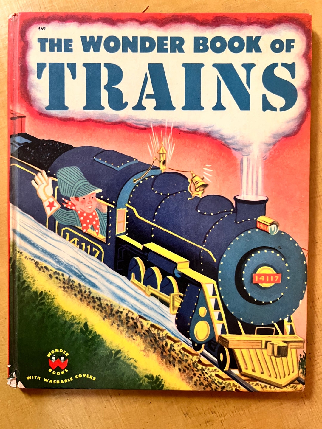 1952 the Wonder Book of Trains - Etsy