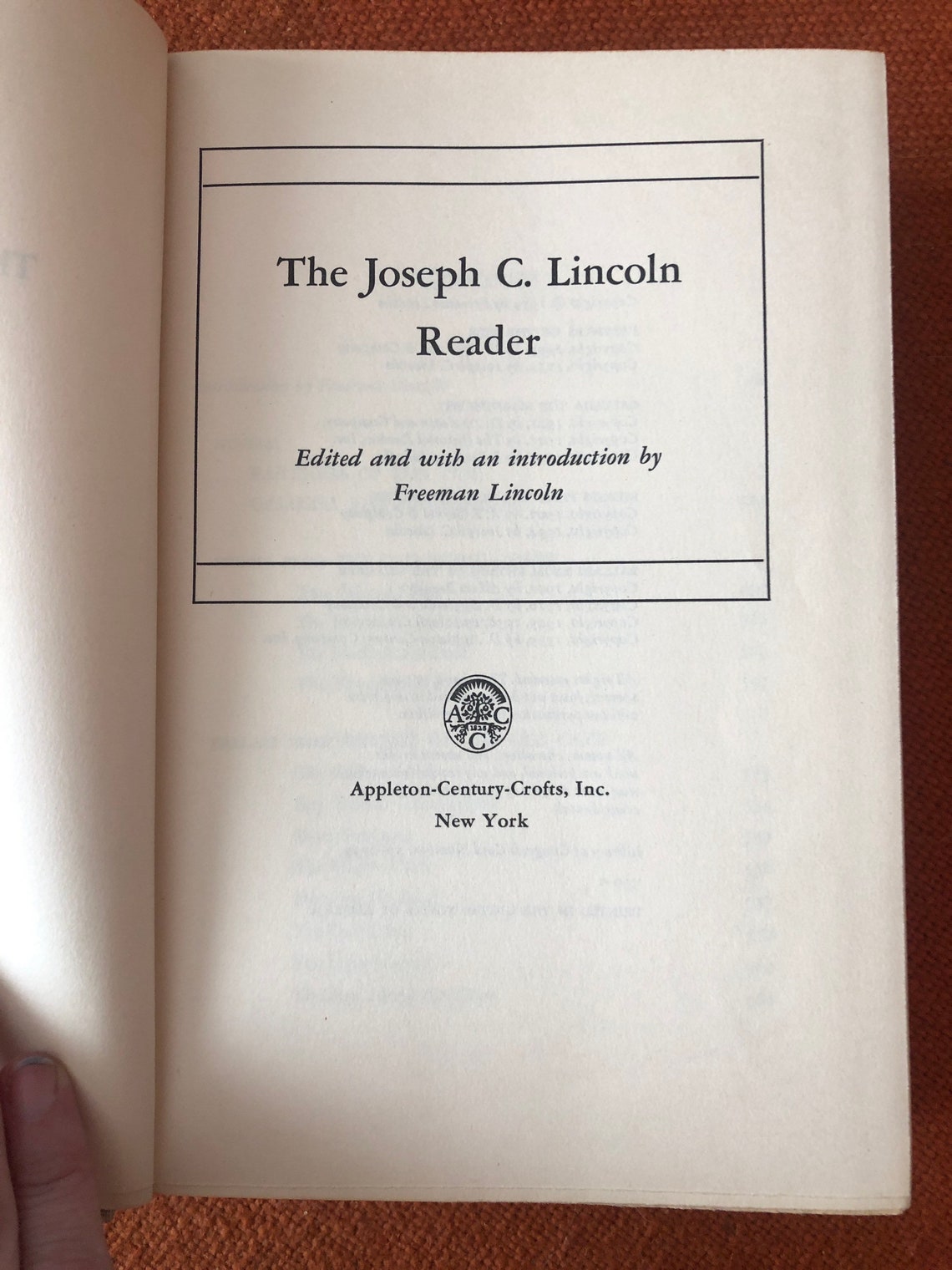 1959 the Joseph C Lincoln Reader Hardcover Book - Etsy
