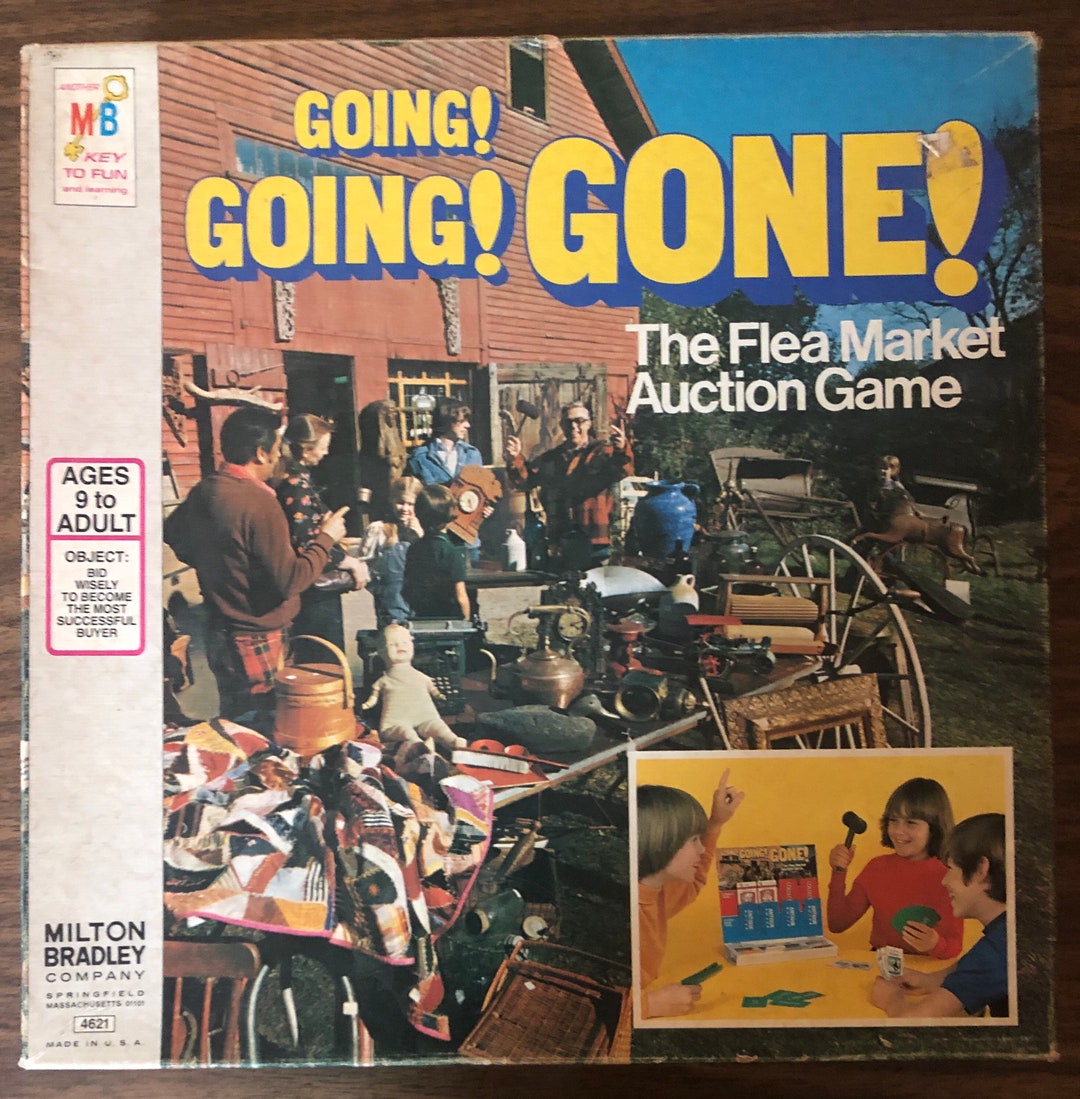 Vintage 1975 Going Going Gone Flea Market Auction Game 4621 - Etsy