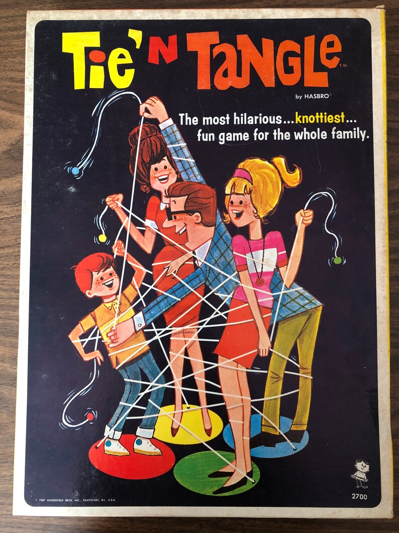 Vintage 1967 Hassenfeld Hasbro Tie N Tangle Game Board Game COMPLETE - Etsy