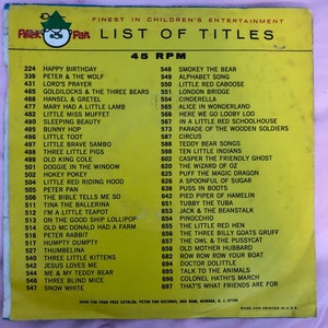 Peter Pan Records Lets Play Train 45 Vinyl - Etsy