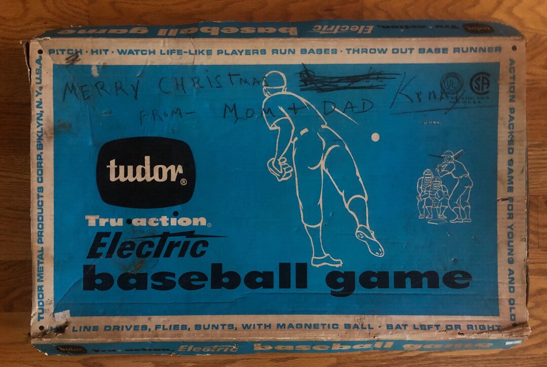 Vintage 1962 Tudor Tru Action Electric Baseball Game - Etsy