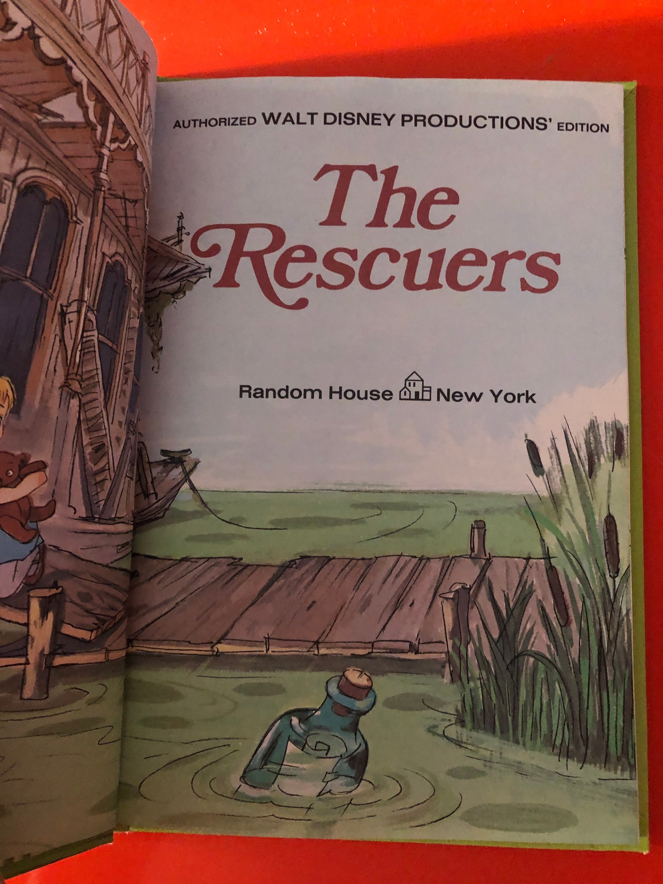 1977 the Rescuers Walt Disneys Wonderful Word of Reading | Etsy