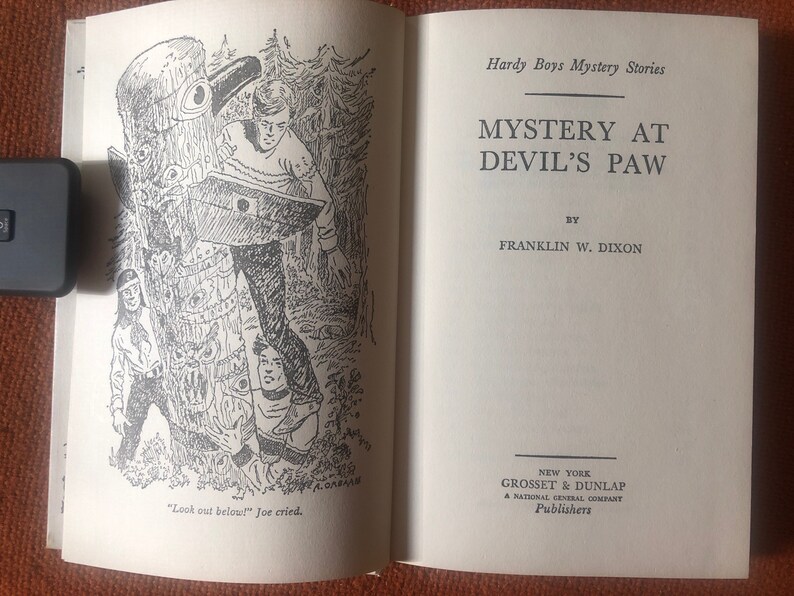 1973 the Hardy Boys Mystery at Devils Paws Franklin Dixon 38 - Etsy