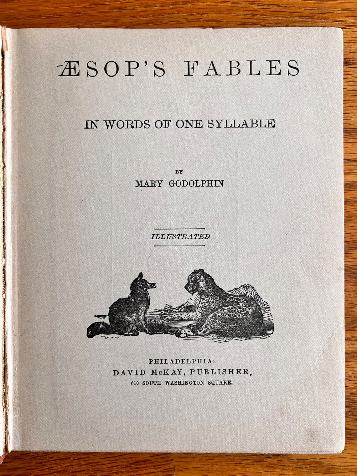 Aesops Fables in Words of One Syllable Illustrated Mary Godolphin David ...