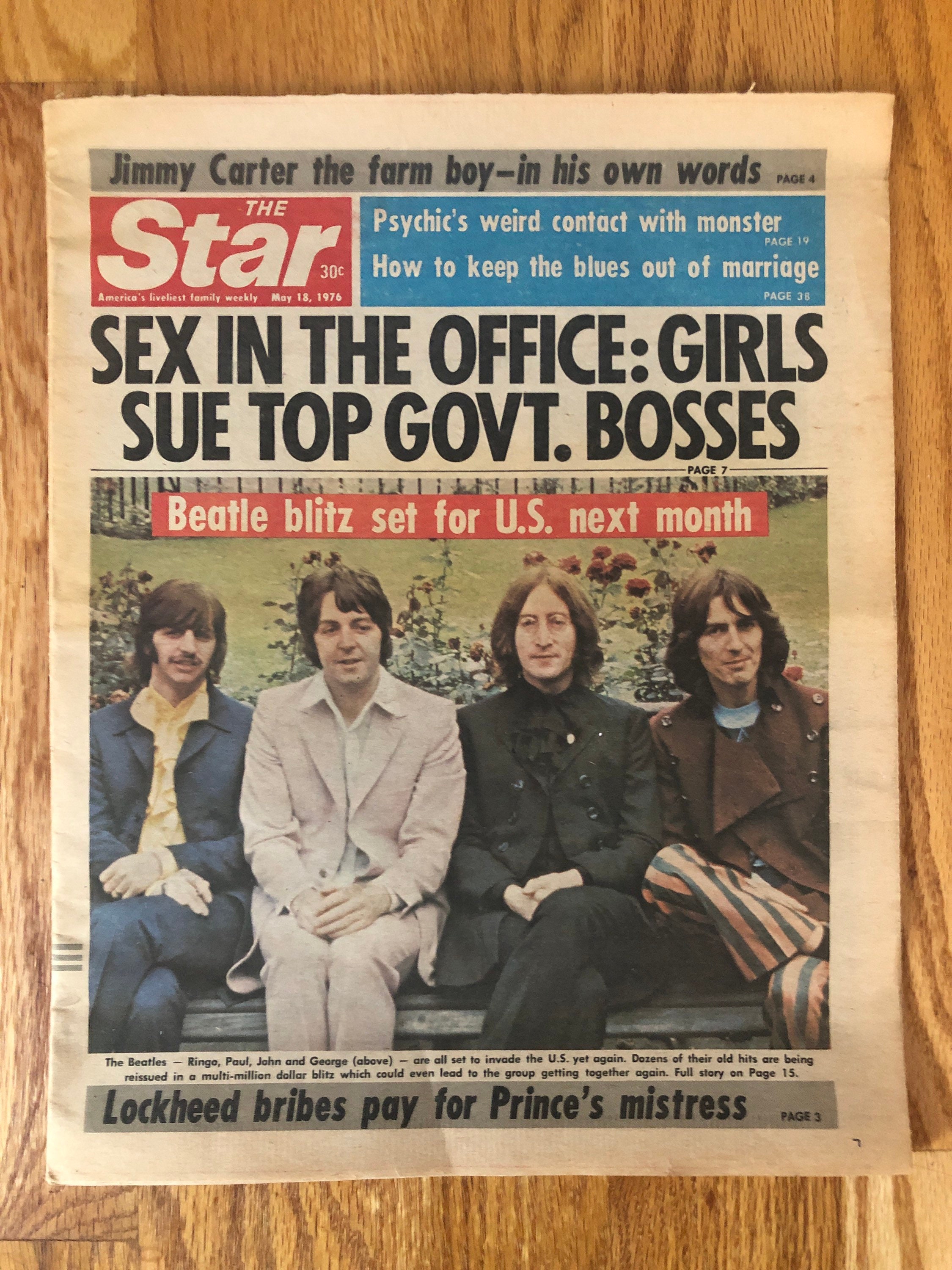 Vintage The Star Newspaper May 18 1976 The Beatles John Lennon - Etsy.de