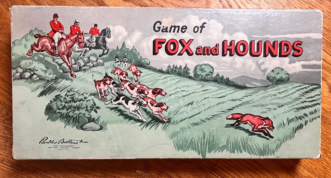1948 Fox and Hounds Board Game Parker Brothers - Etsy