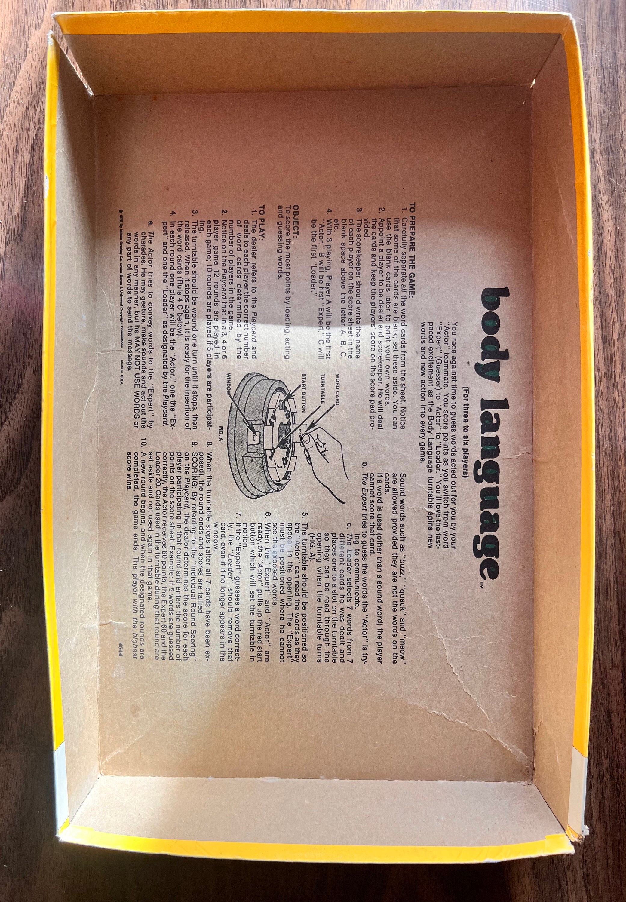 Body Language Game, the Party Pantomime Word Game. (c) 1975 - Etsy