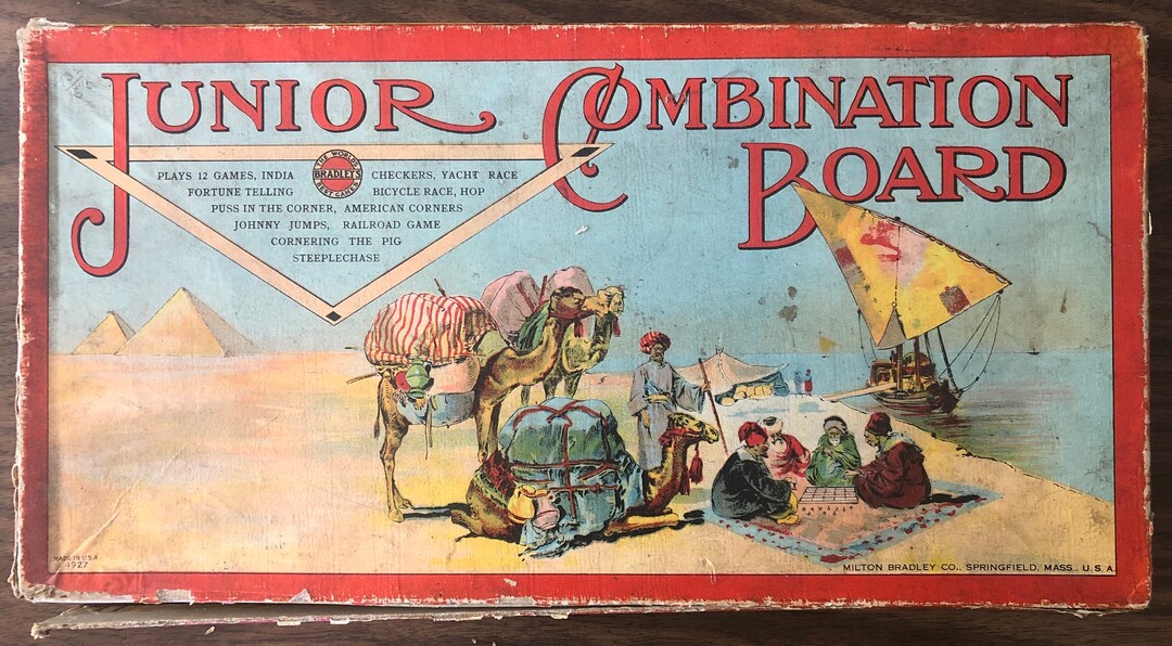 Vintage 1905 Junior Combination Board Game 4927 Milton Bradley - Etsy