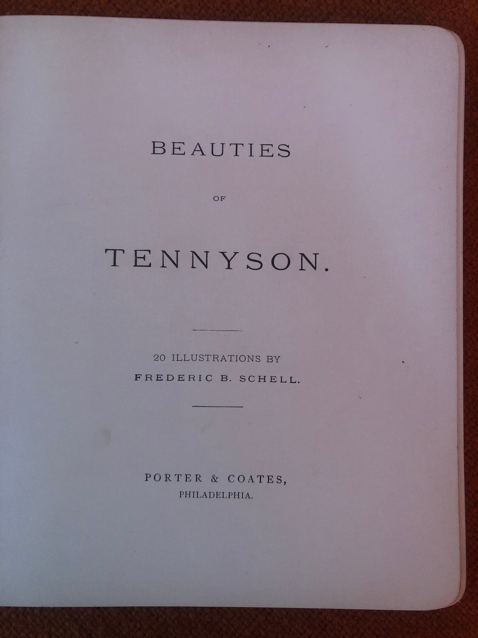 1885 Beauties of Tennyson 20 Illustrations by Frederic B | Etsy