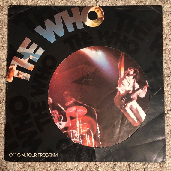 1975 The Who Official Tour Program concert Roger Daltrey Keith | Etsy