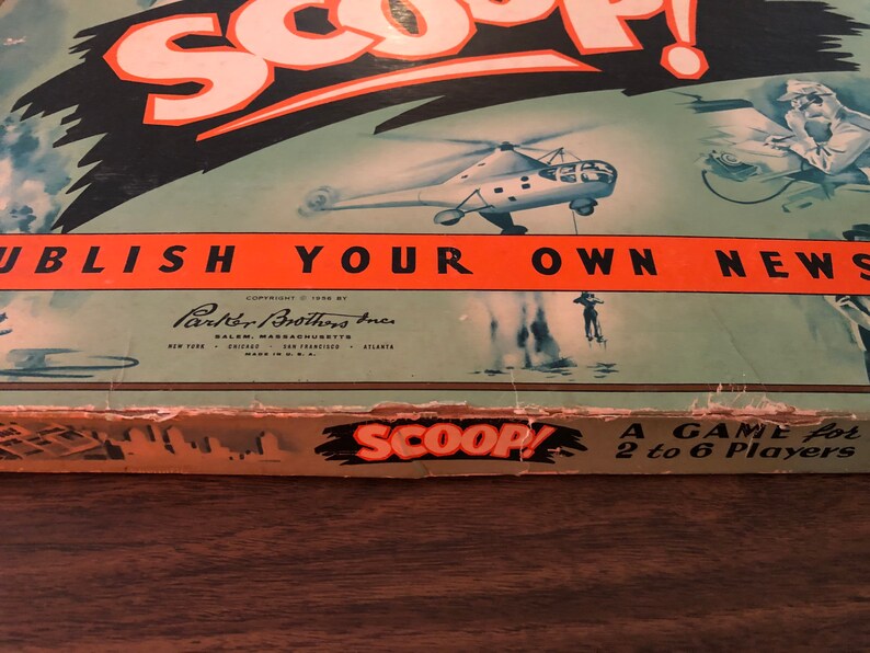 1956 Scoop the Publish Your Own Newspaper Game Parker - Etsy