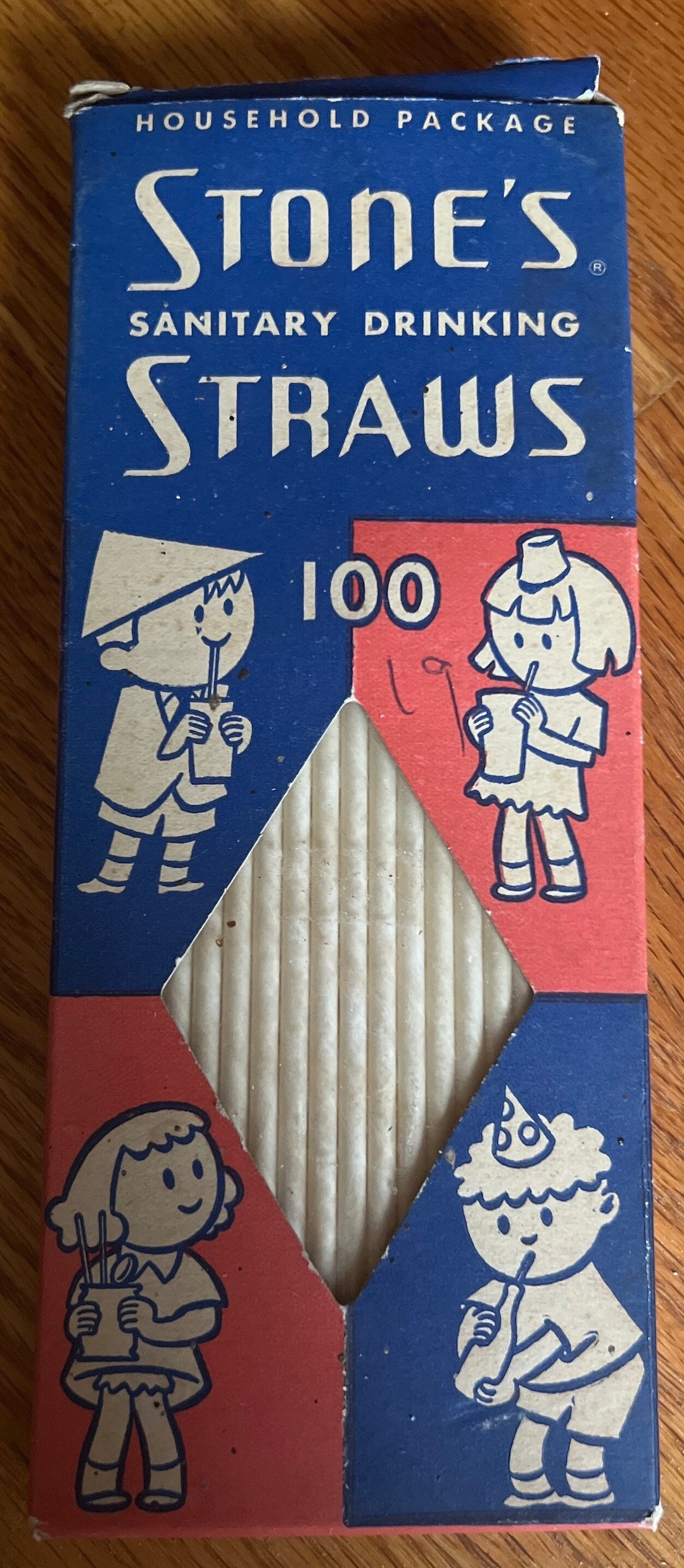 Vintage 1960s Stone’s Straws Drinking Straws - Etsy