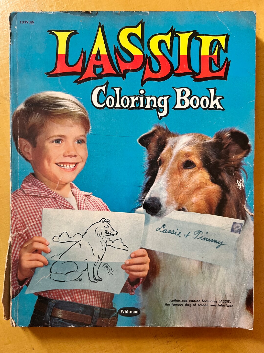 1958 Lassie Coloring Book Whitman - Etsy