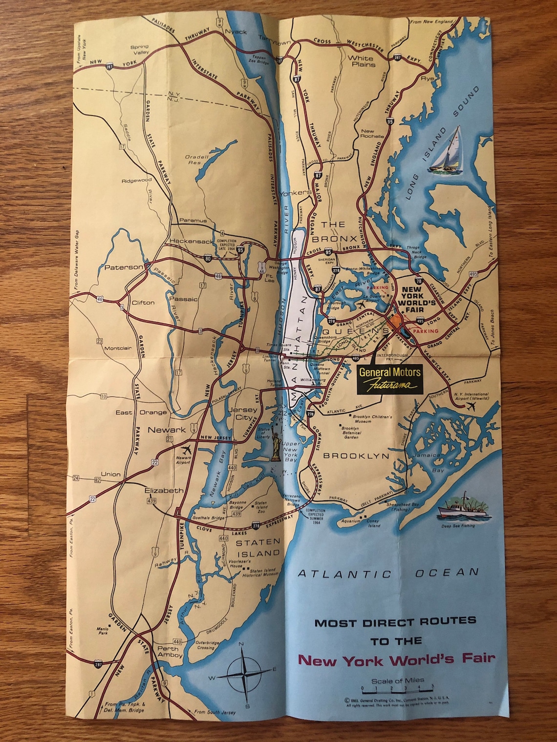 New York Worlds Fair 1964 1965 Map Guide General Motors - Etsy UK