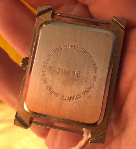 Vintage Minicci watch face quartz stainless steel squ… - Gem