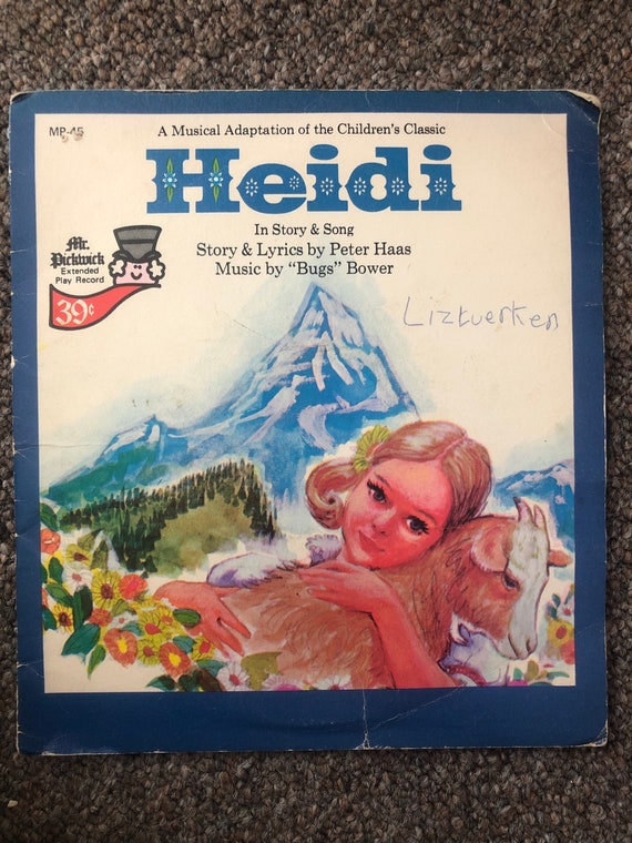 Heidi Mr Pickwick Record 45 Vinyl - Etsy
