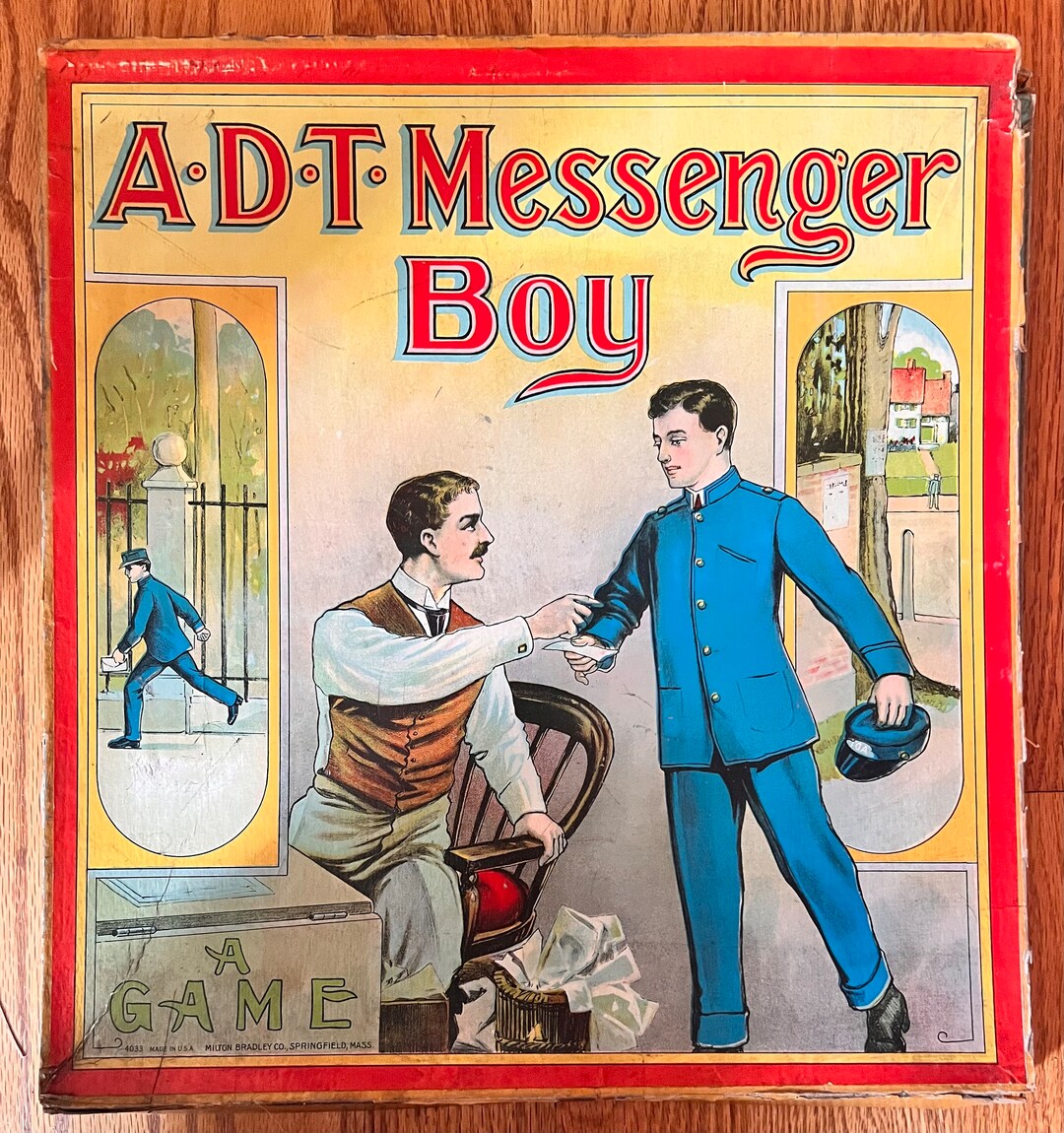 ADT Messenger Boy Board Game Milton Bradley - Etsy