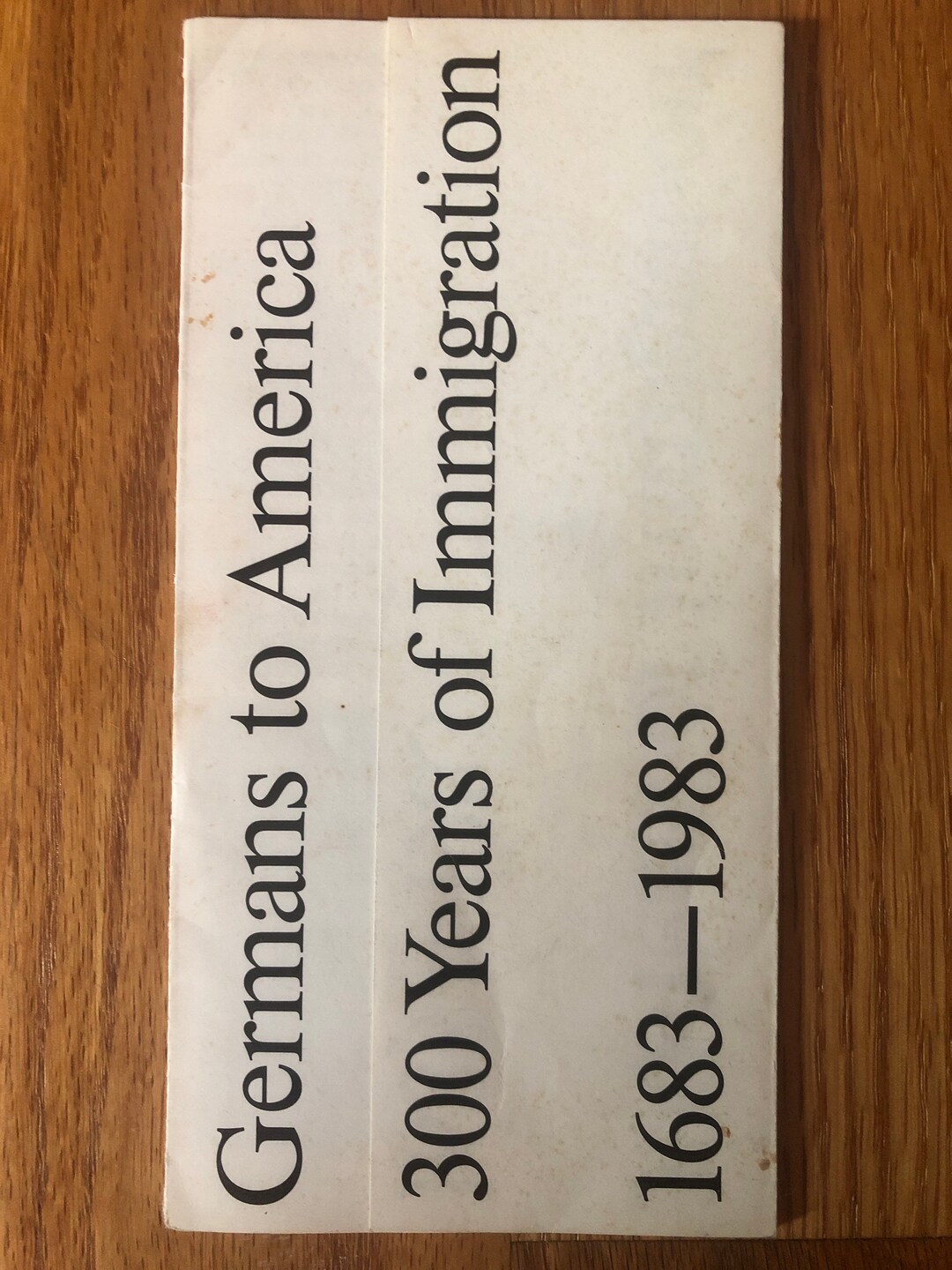 300 Years of Immigration 1683-1983 Brochure Pamphlet - Etsy