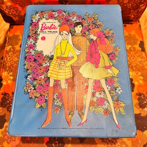 1969 the World of Barbie Doll Trunk for Barbie and Her Friends Blue - Etsy